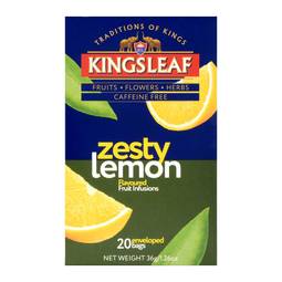 Wholesale Kingsleaf Zesty Lemon Ceylon Tea, Caffeine Free, 20 Bags
