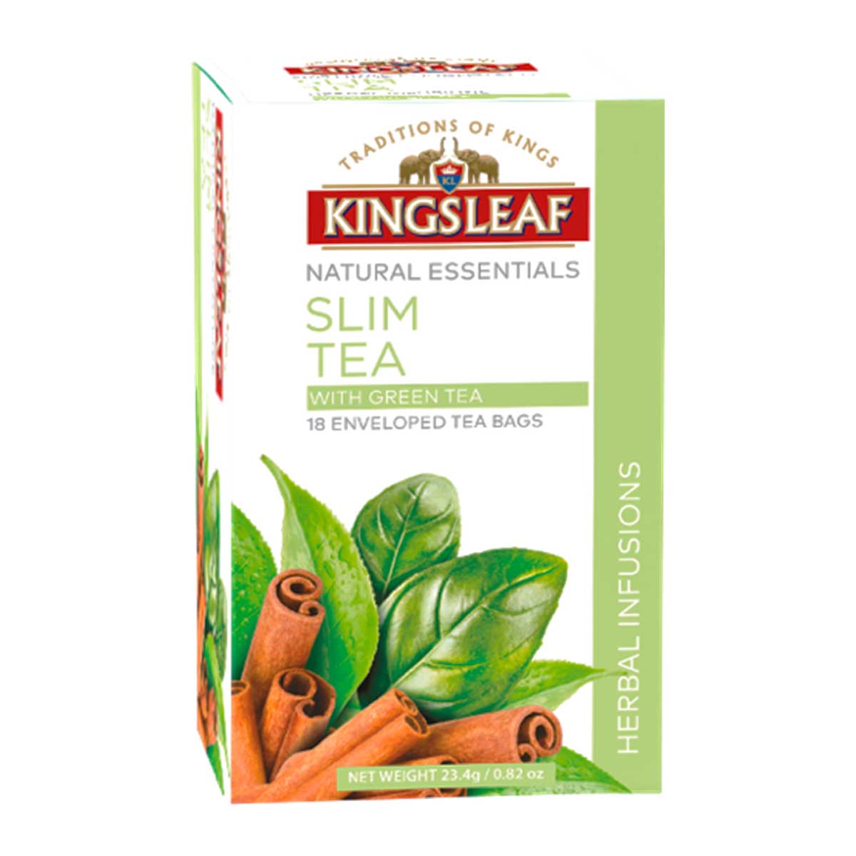 Wholesale Kingsleaf Green Slim Ceylon Tea, 18 Bags