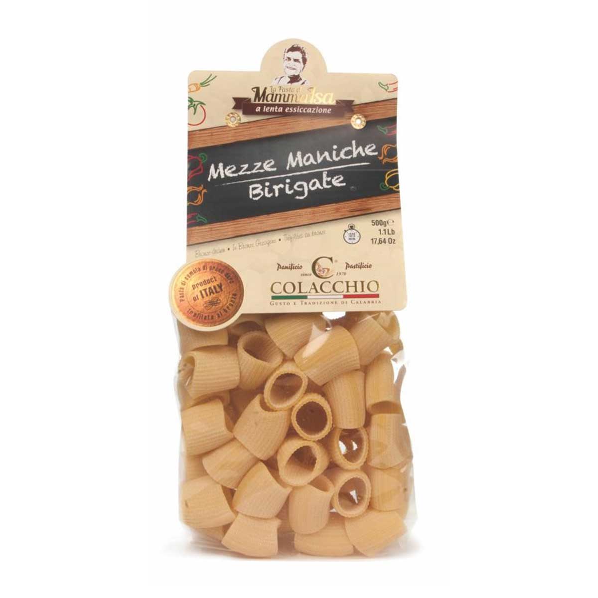 Wholesale Colacchio Italian Mezze Maniche Birigate Pasta
