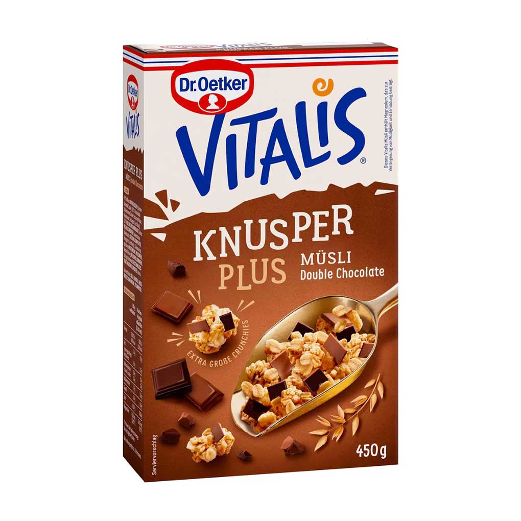 Wholesale Dr. Oetker Vitalis Double Chocolate Muesli, Knusper Plus