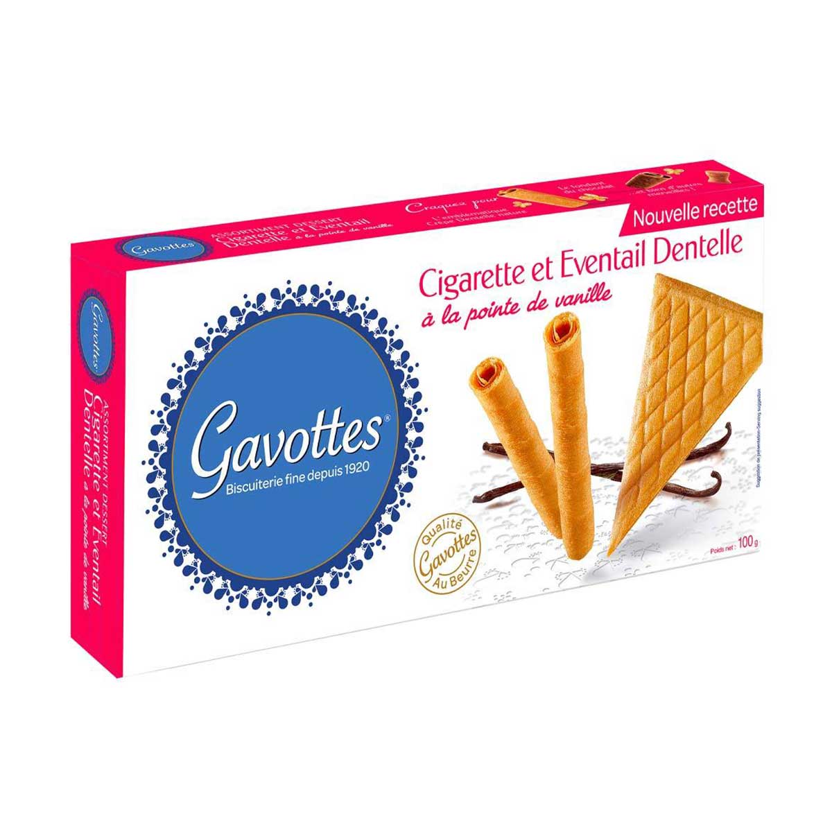 Wholesale Gavottes French Crispy Rolled and Fan Wafers